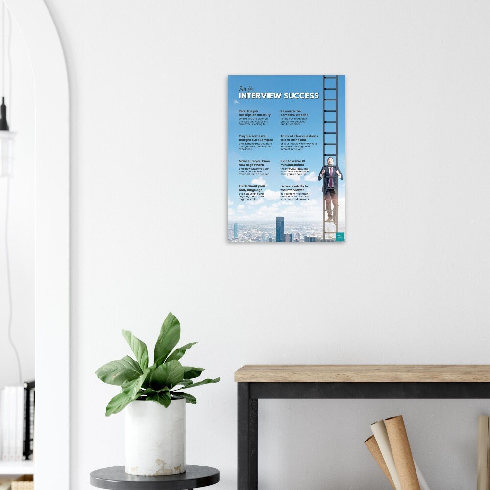 Tips for Interview Success Poster | Education | Job Interview Technique ...