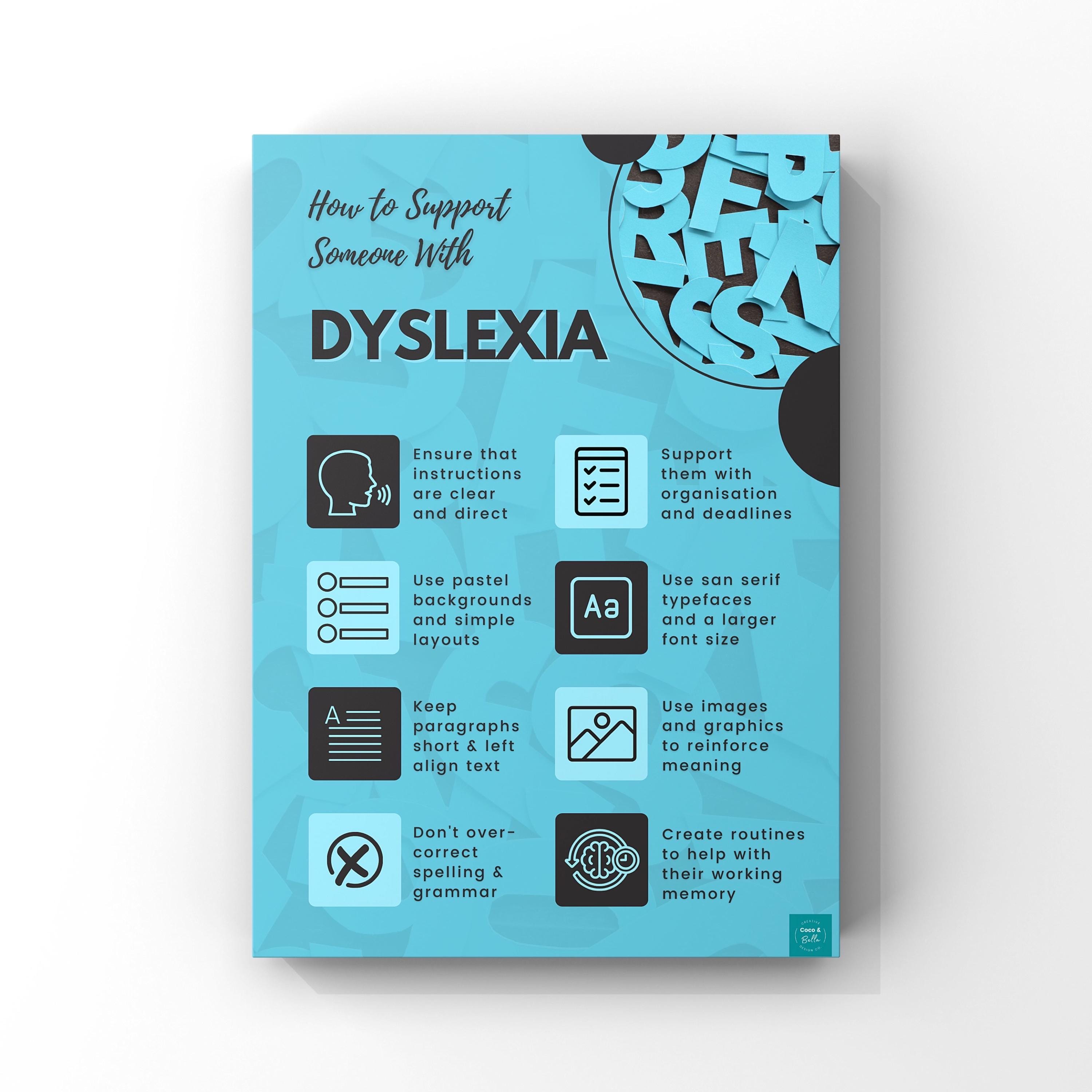 How to Support Someone With Dyslexia Poster | SEND Inclusion Diversity ...