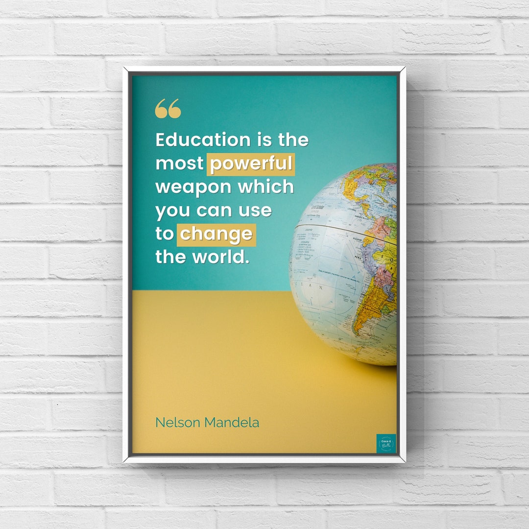 Education Quote Poster | Inspirational Quote | School Classroom Display ...