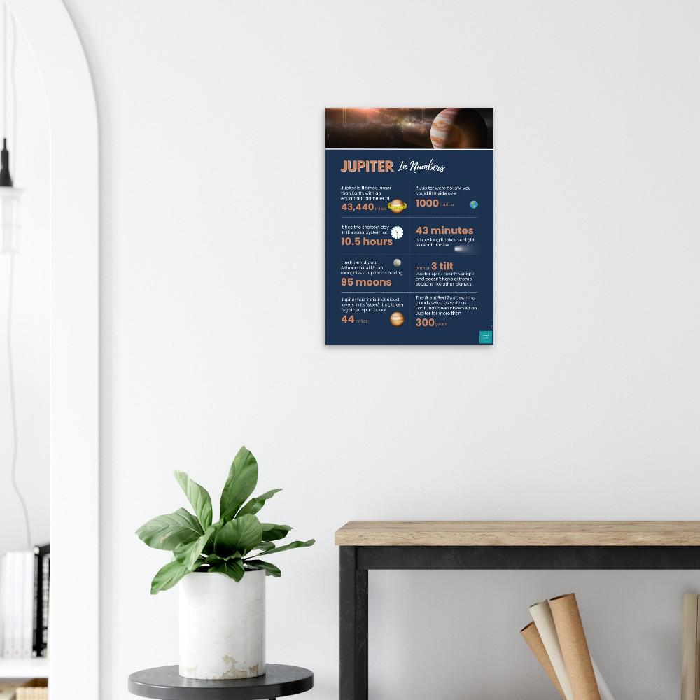 Jupiter Infographic Poster | Science Poster | Physics Poster | Wall ...
