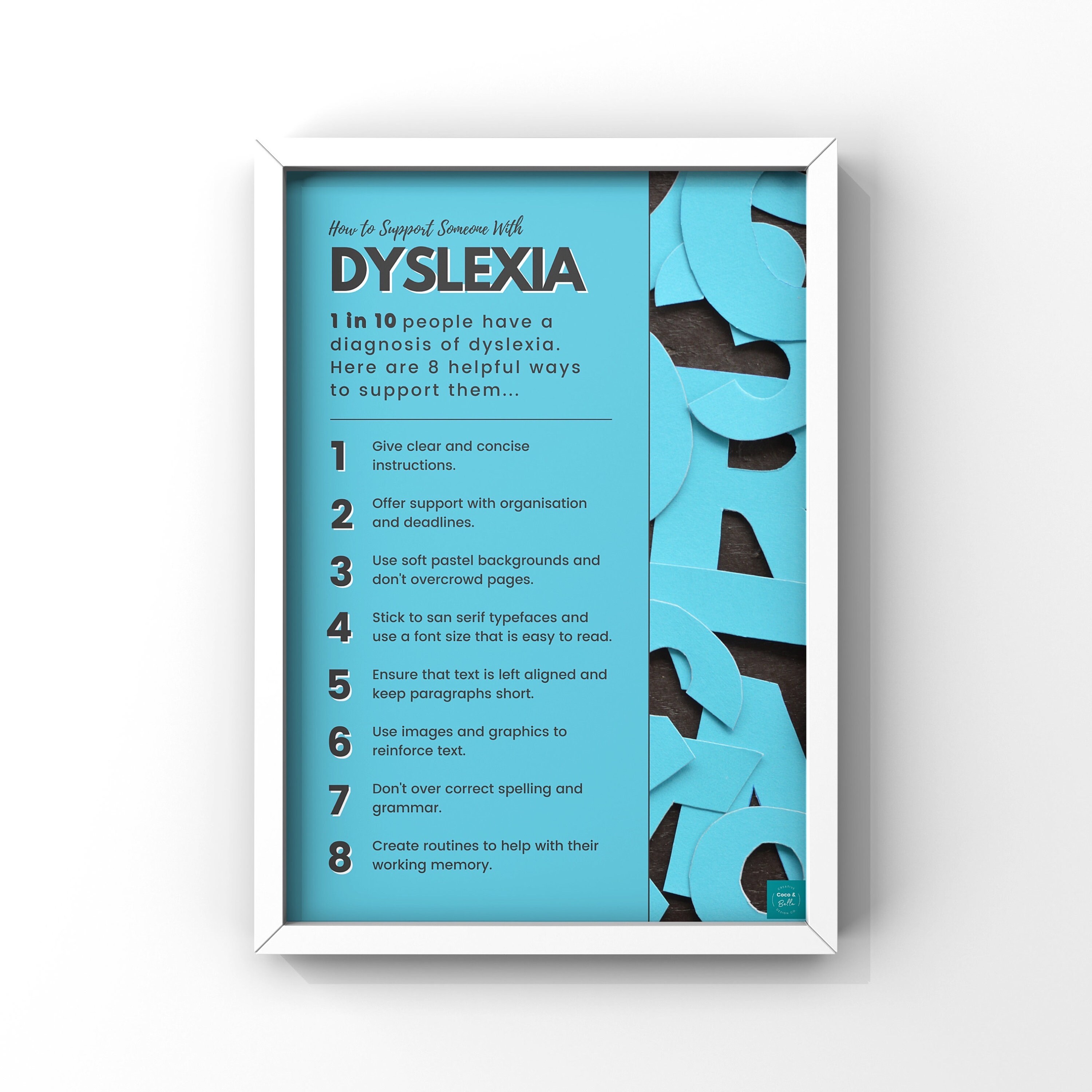 How to Support Someone With Dyslexia Poster | SEND Inclusion Diversity ...