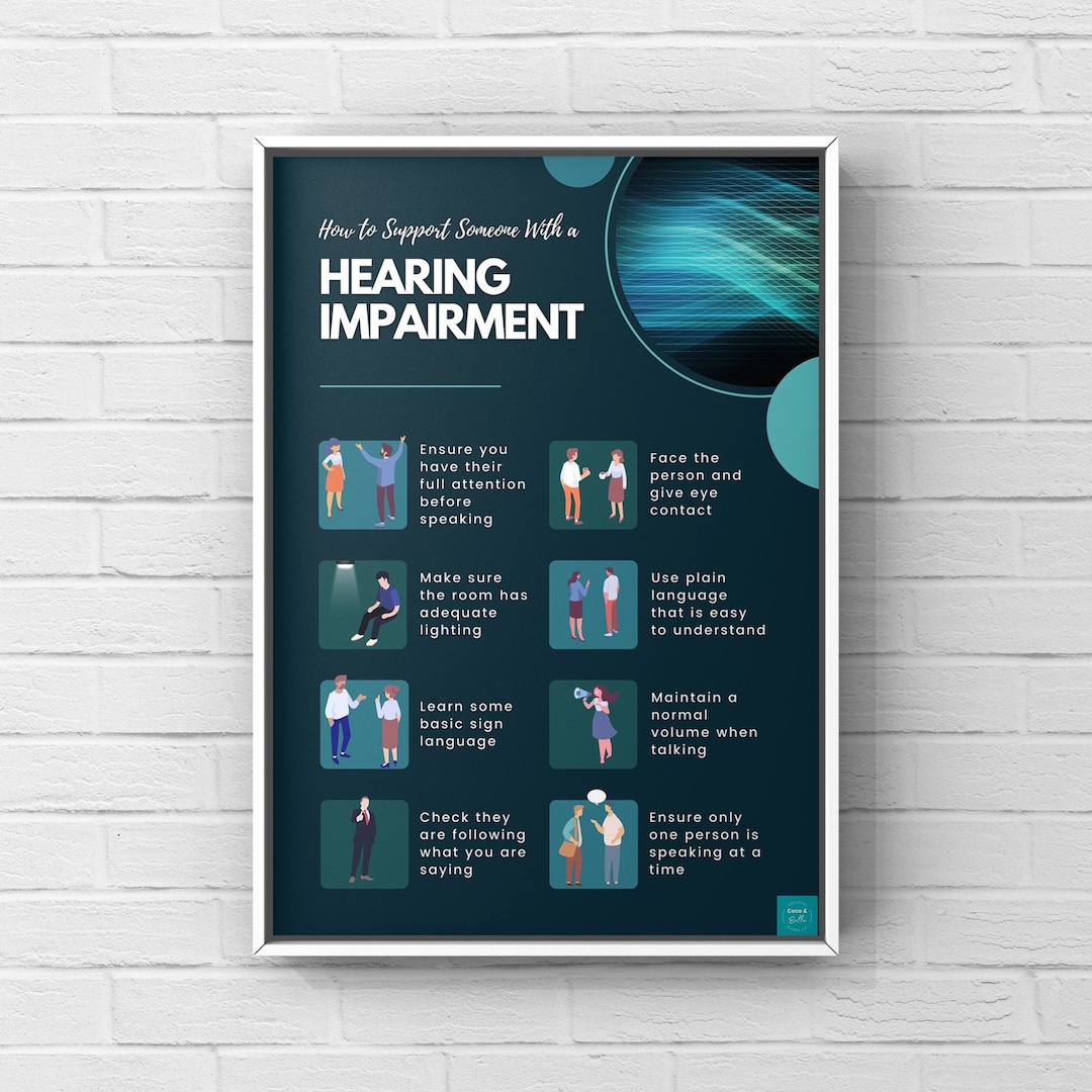 Hearing Impairment Poster SEND Inclusion Diversity Awareness - Etsy