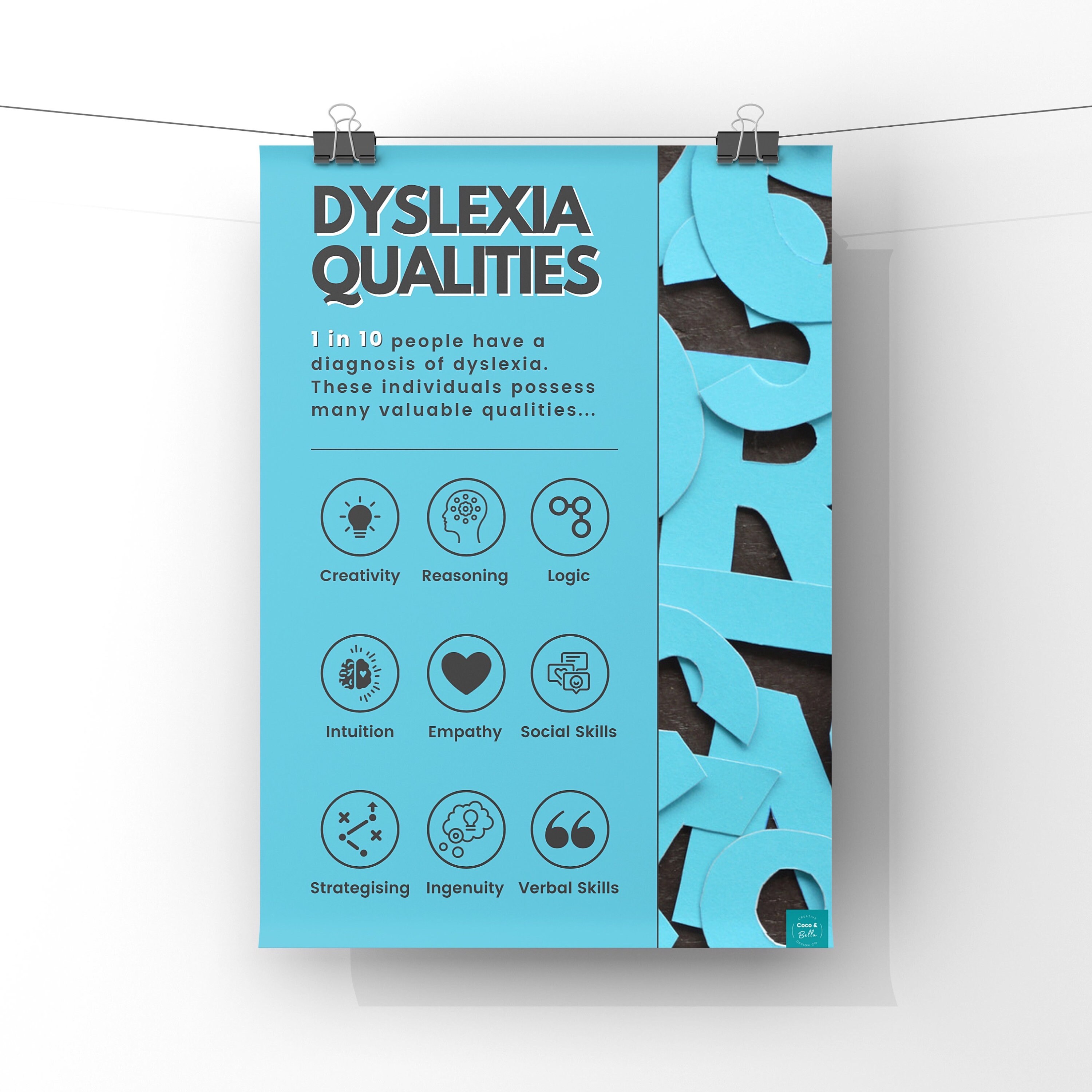 Dyslexia Qualities Poster | SEND Inclusion Diversity Awareness ...