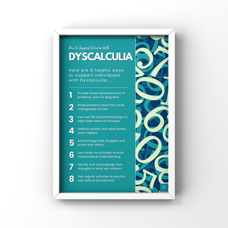 How to Support Someone With Dyscalculia Poster SEND - Etsy