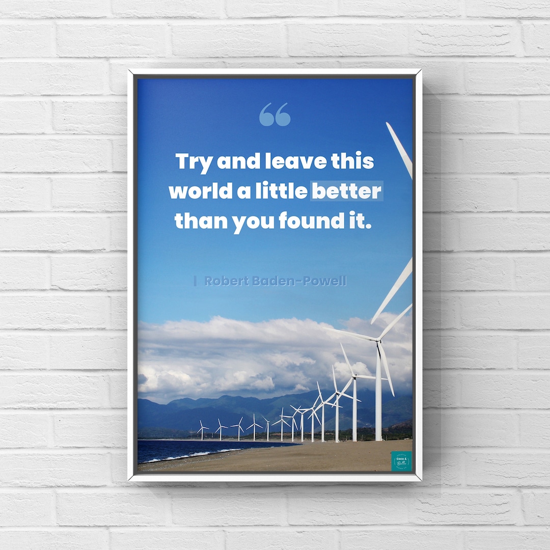 Sustainability Inspirational Quote Poster | Sustainability ...