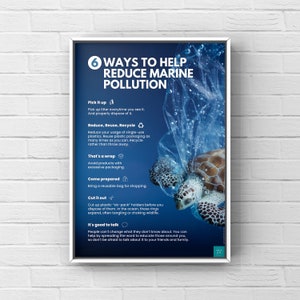 How to Reduce Marine Pollution Poster | Ocean Sustainability ...