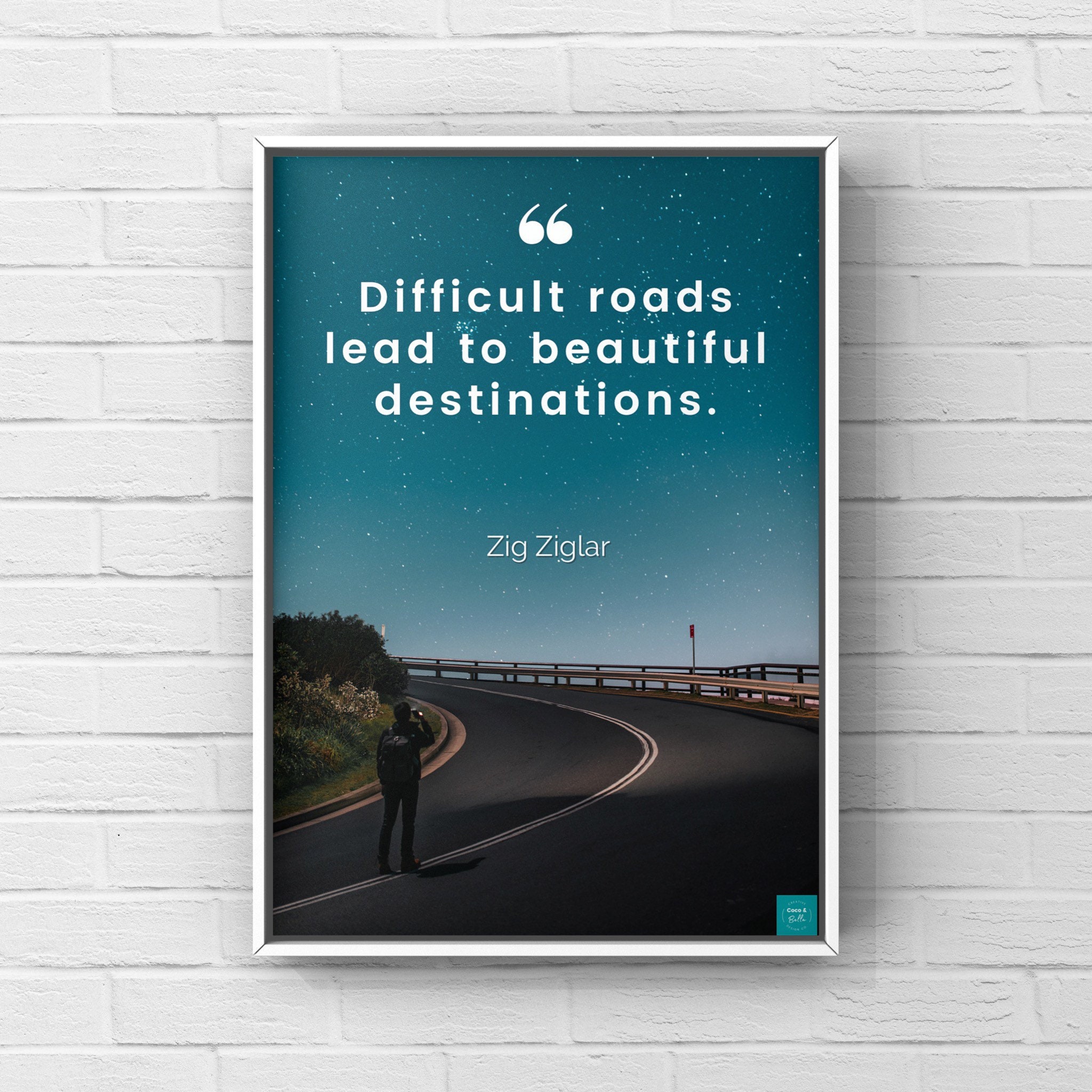 Motivation Quote Poster | Inspirational Quote | Psychology | Wall Decor ...