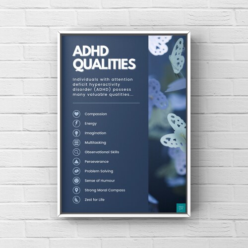 ADHD Poster Brain - Etsy