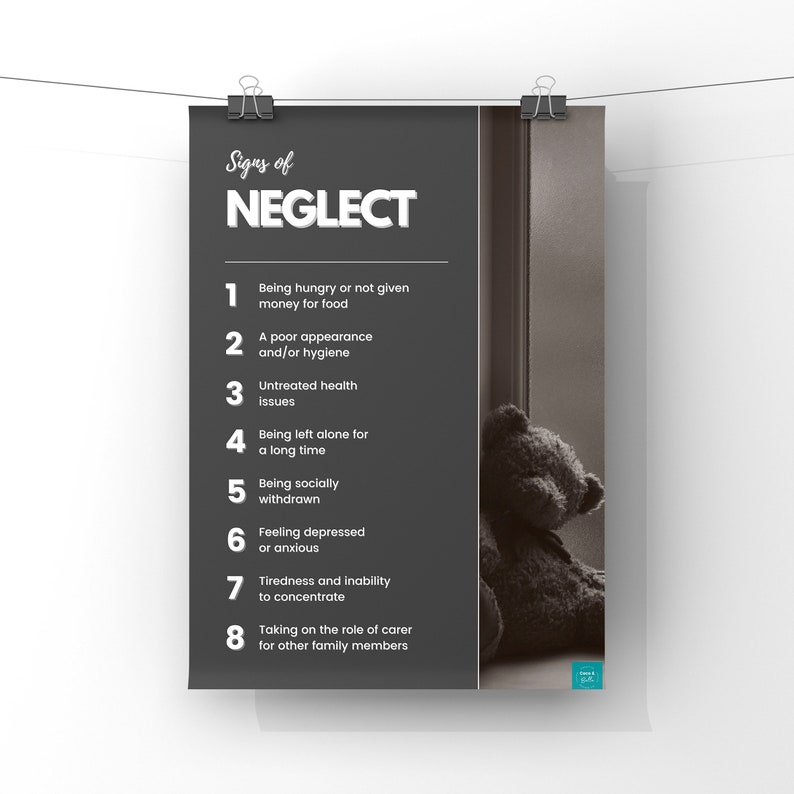 Signs of Neglect Poster Education Safeguarding Child - Etsy