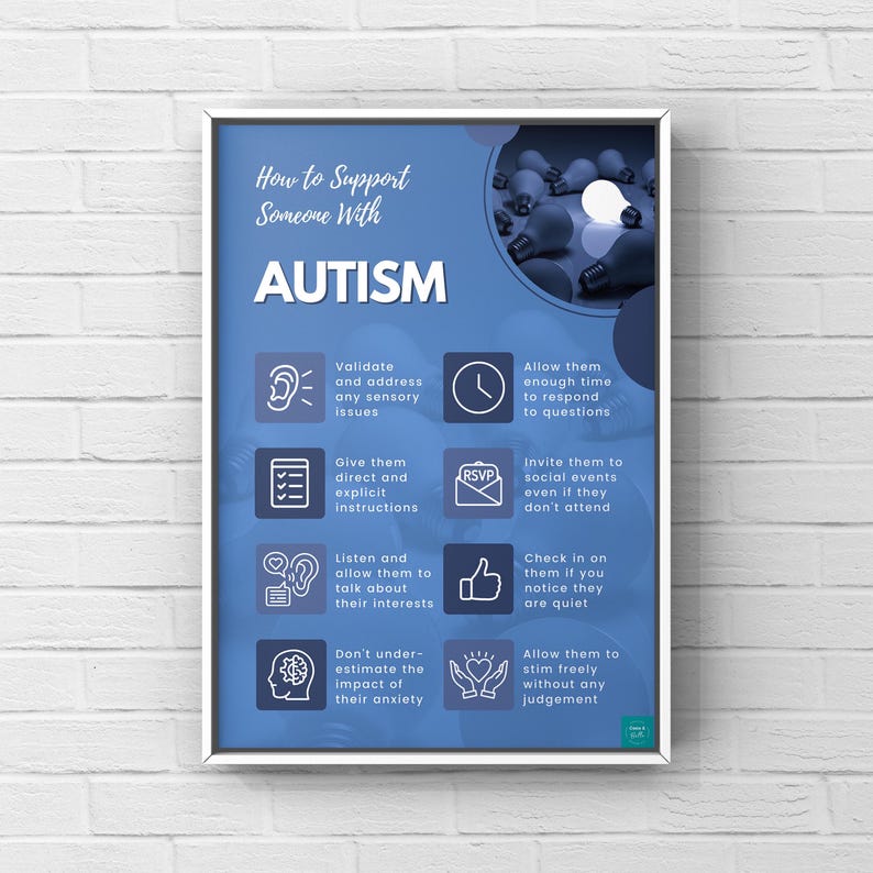 How to Support Someone With Autism Poster | ASD Awareness |SEND ...
