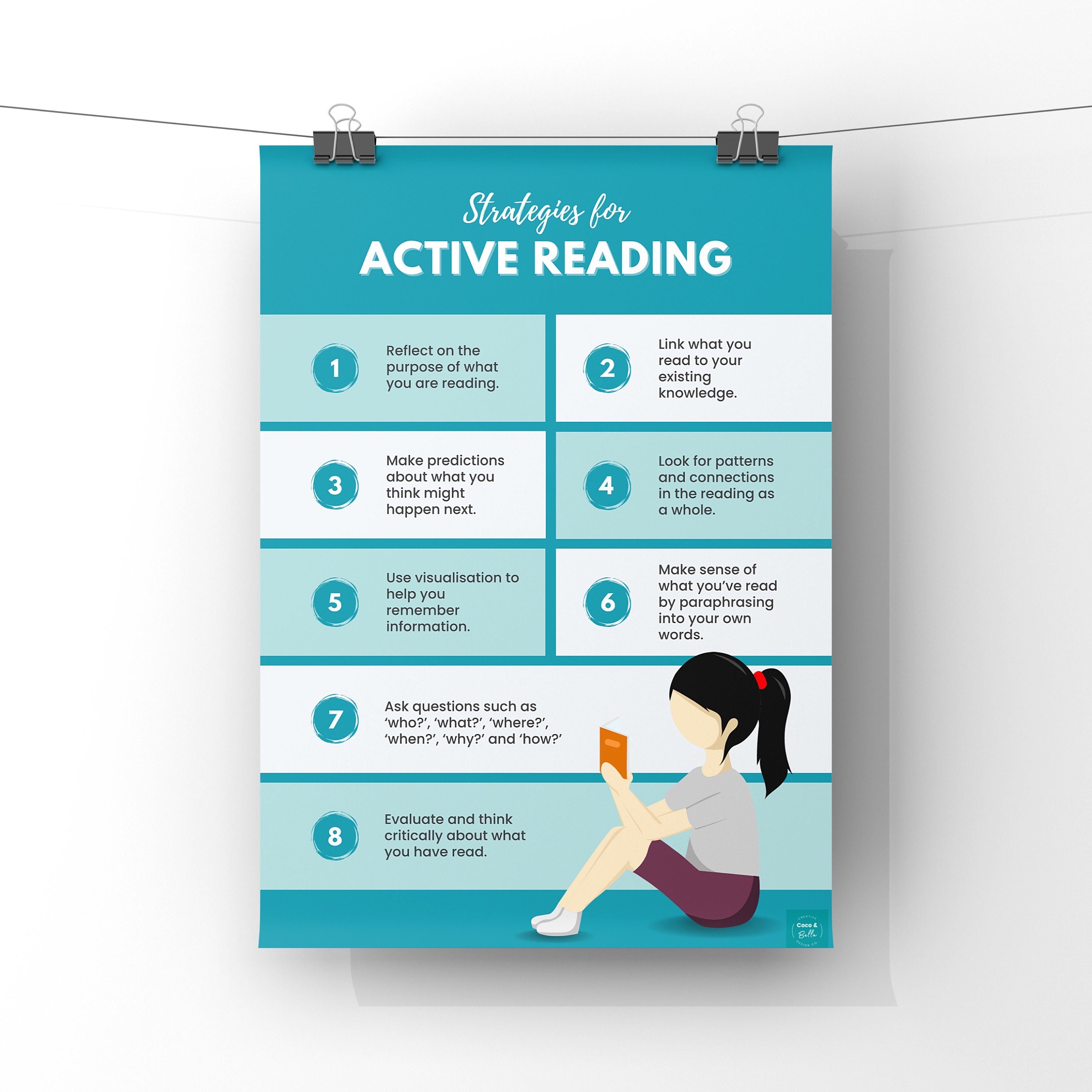 Reading Skills Posters Printable