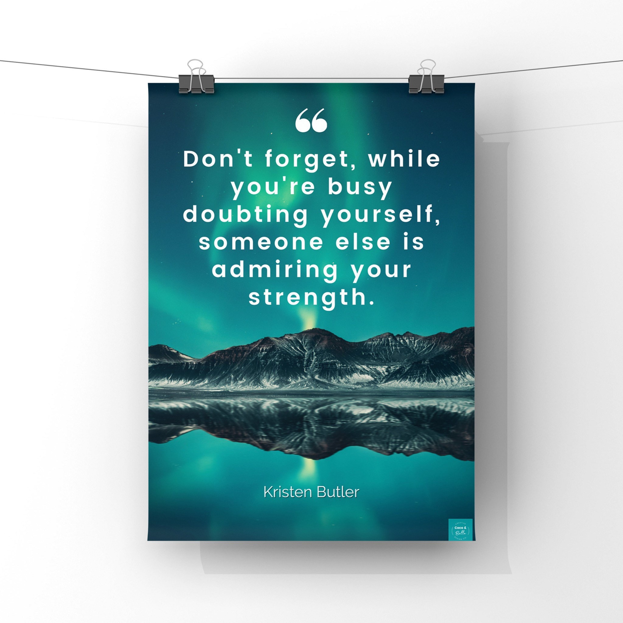 Strength Quote Poster | Inspirational Quote | Mental Health | Northern ...