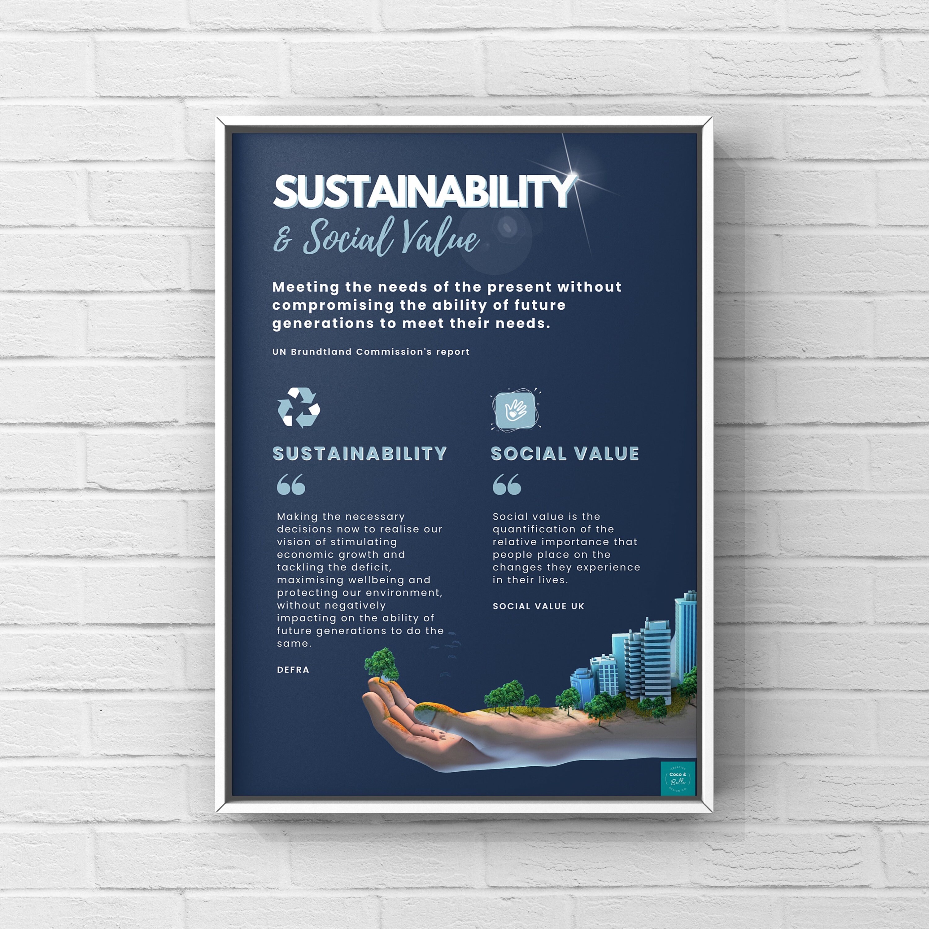 Sustainability and Social Value Poster | Climate Change | Environmental ...