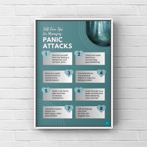 Self Care Tips for Managing Panic Attacks Poster | Mental Health ...