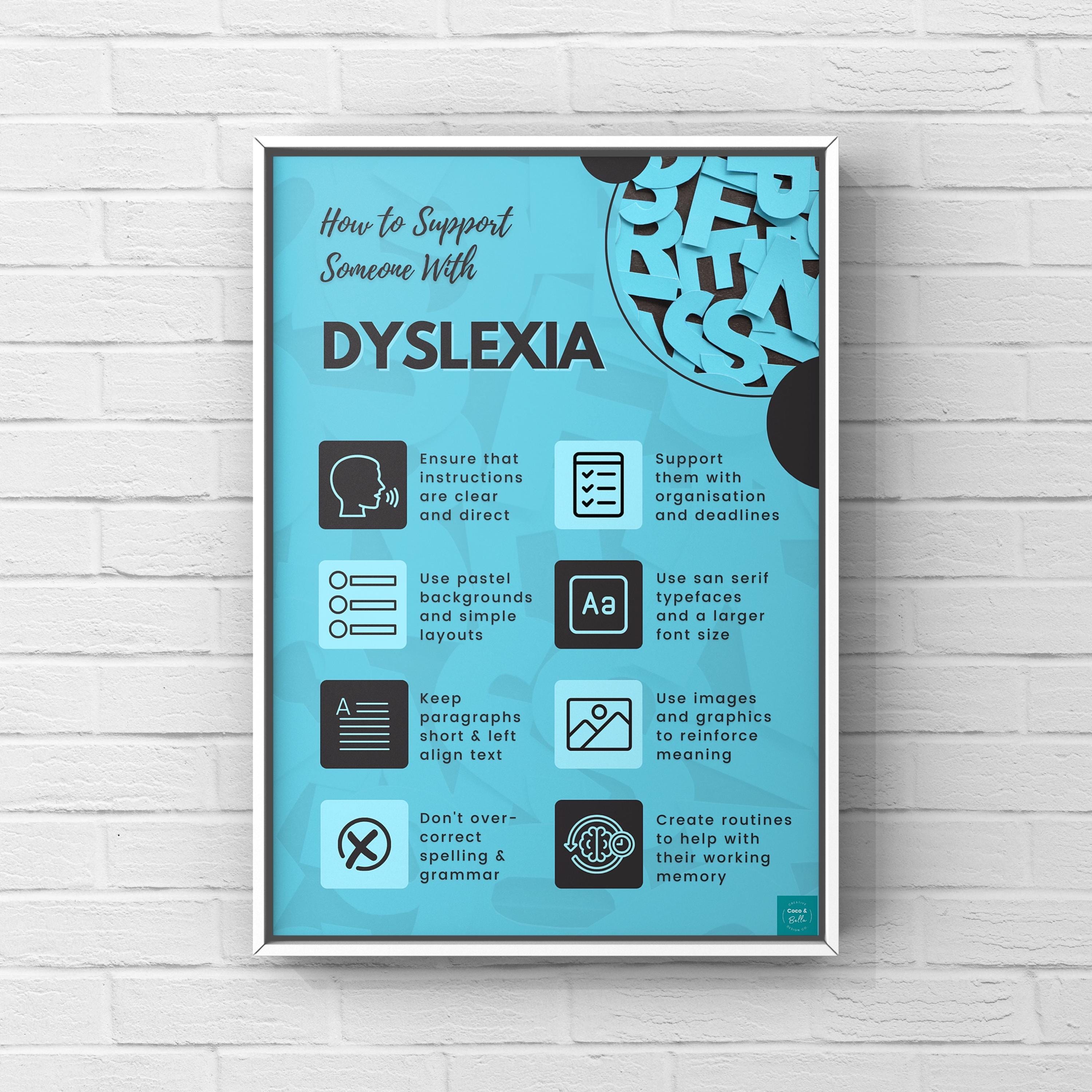How to Support Someone With Dyslexia Poster | SEND Inclusion Diversity ...