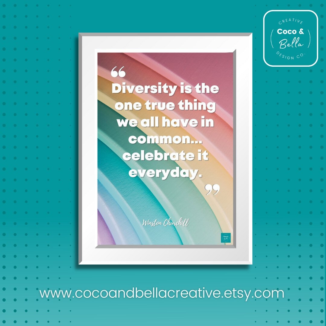 Diversity Quote Poster SEND Inclusion Diversity Classroom - Etsy