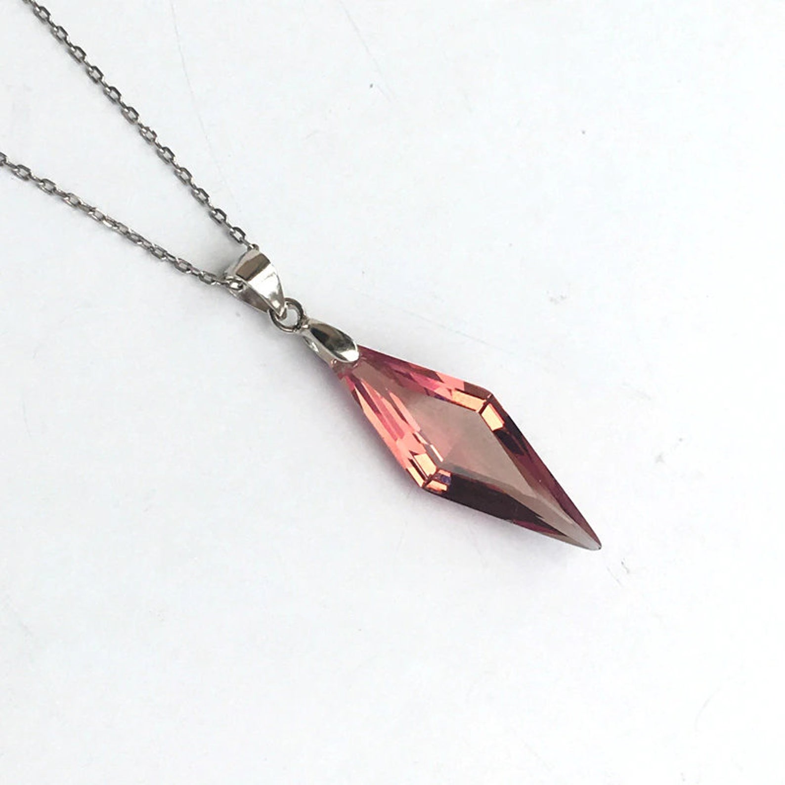 Color Change Gemstone Necklace-changing Color Stone Necklace for Her ...