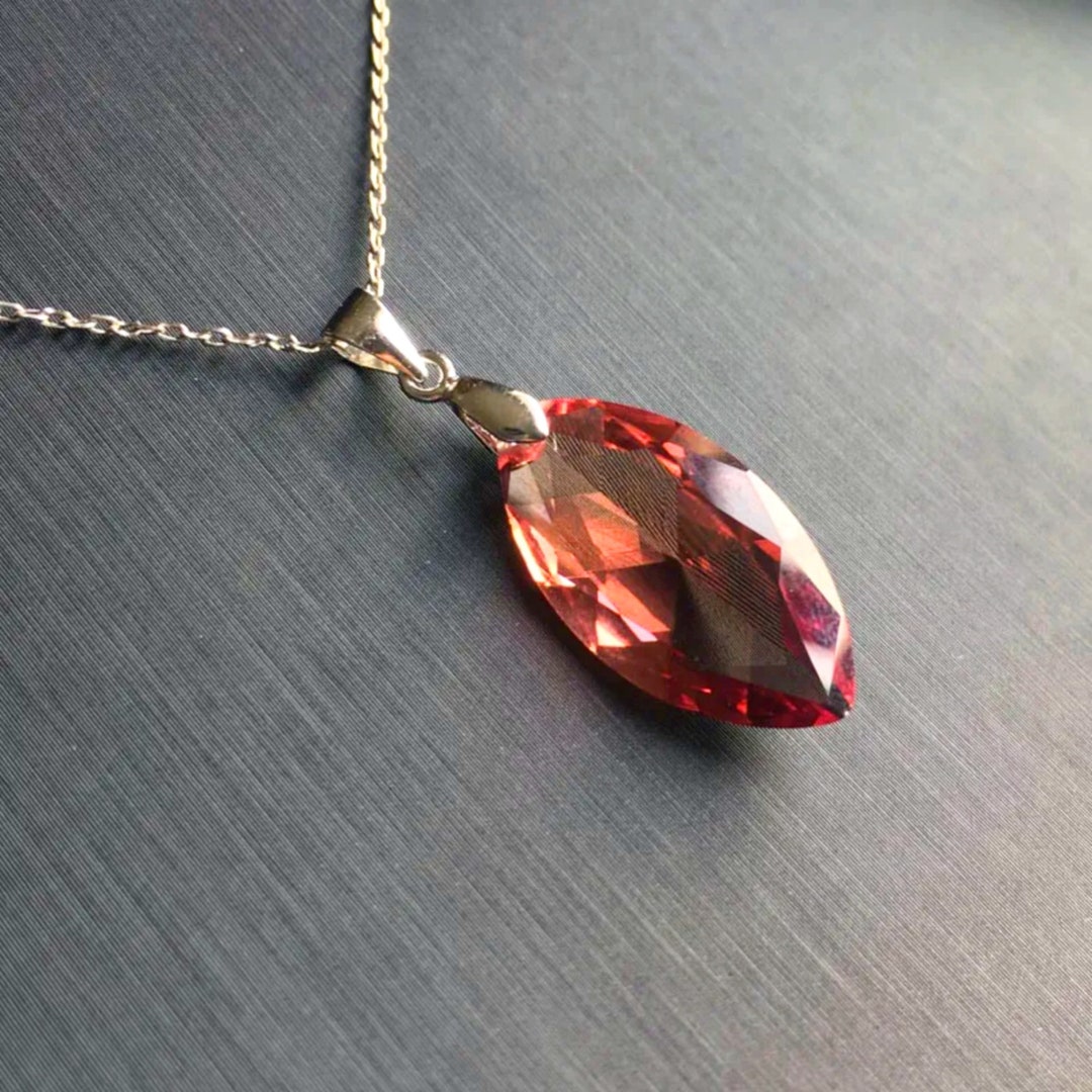 Color Change Gemstone Necklace, Changing Color Stone Pendant for Her ...