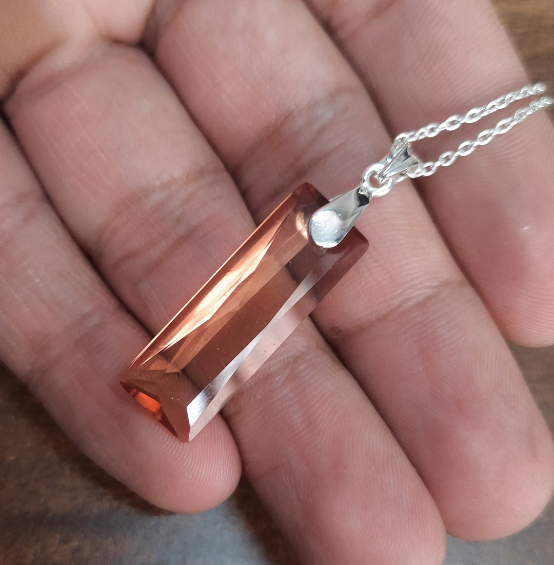 Color Change Necklace - Changing Color Stone Pendant for Her ...