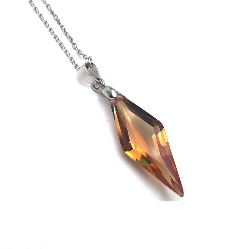 Color Change Gemstone Necklace-changing Color Stone Necklace for Her ...
