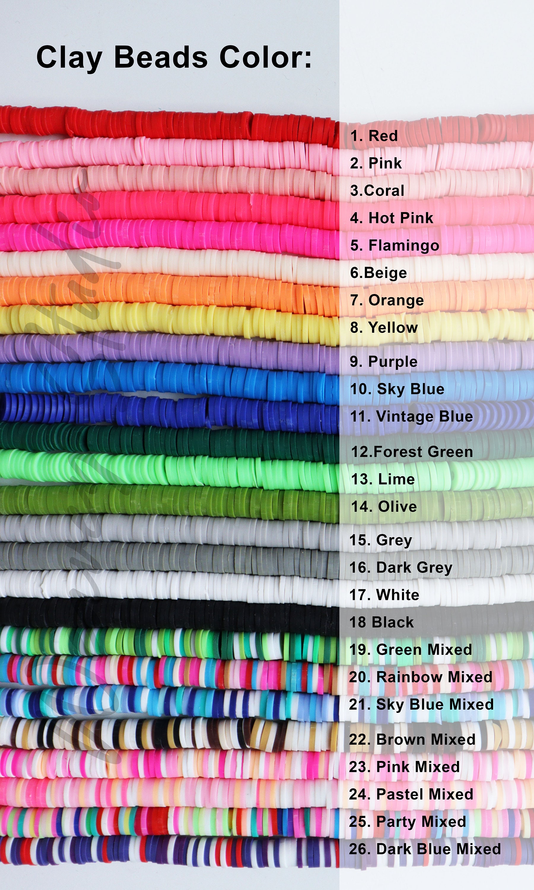 Createdbymagical Personlised Custom Name Keychain, Arcylic Beads, Clay ...