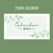 2024 Printable Calendar Floral Monthly Planner 2024 US Letter Size ...