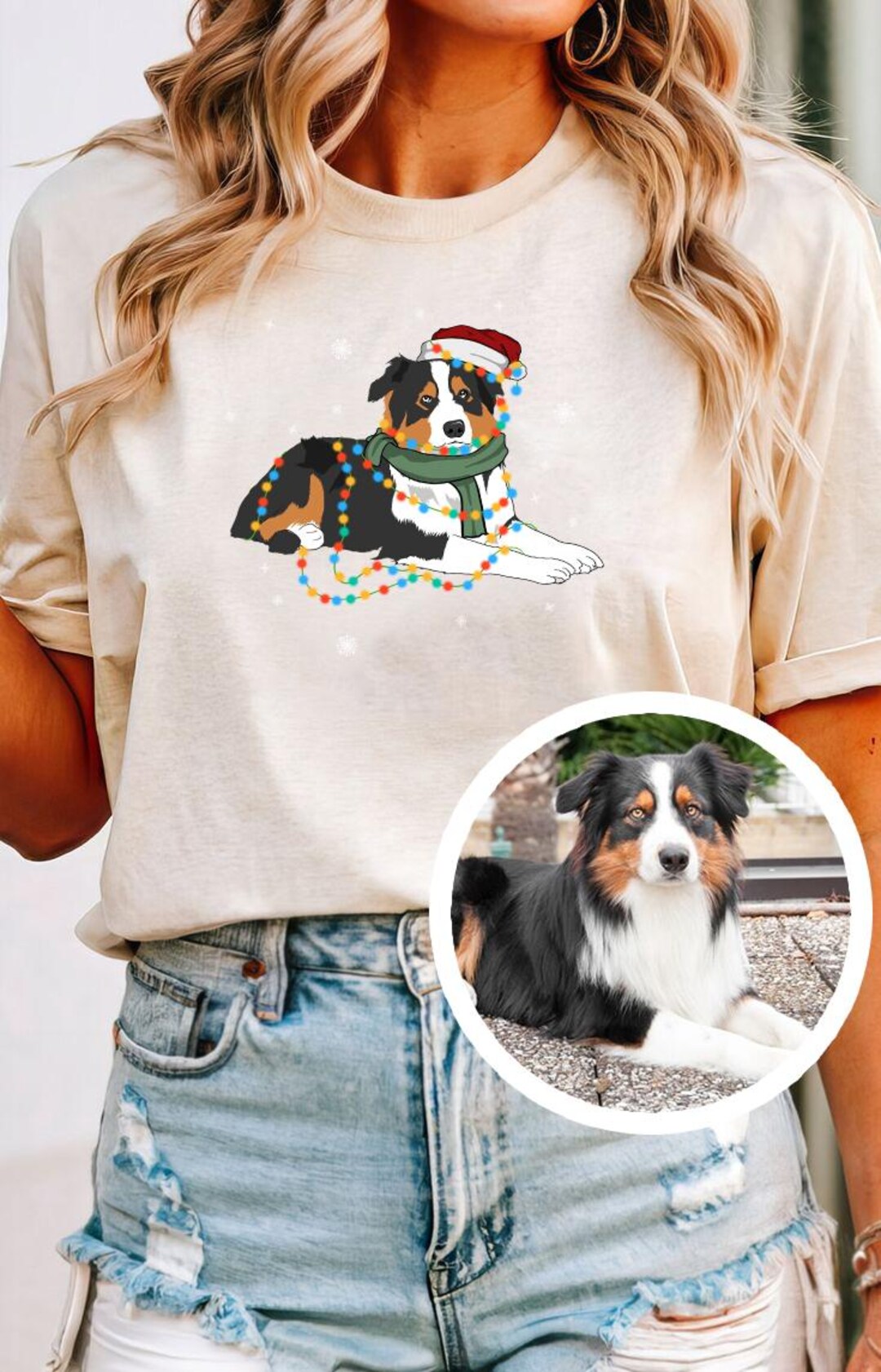 Custom Pet Christmas Shirt Pet Photo Custom Dog Shirt Personalized Dog ...