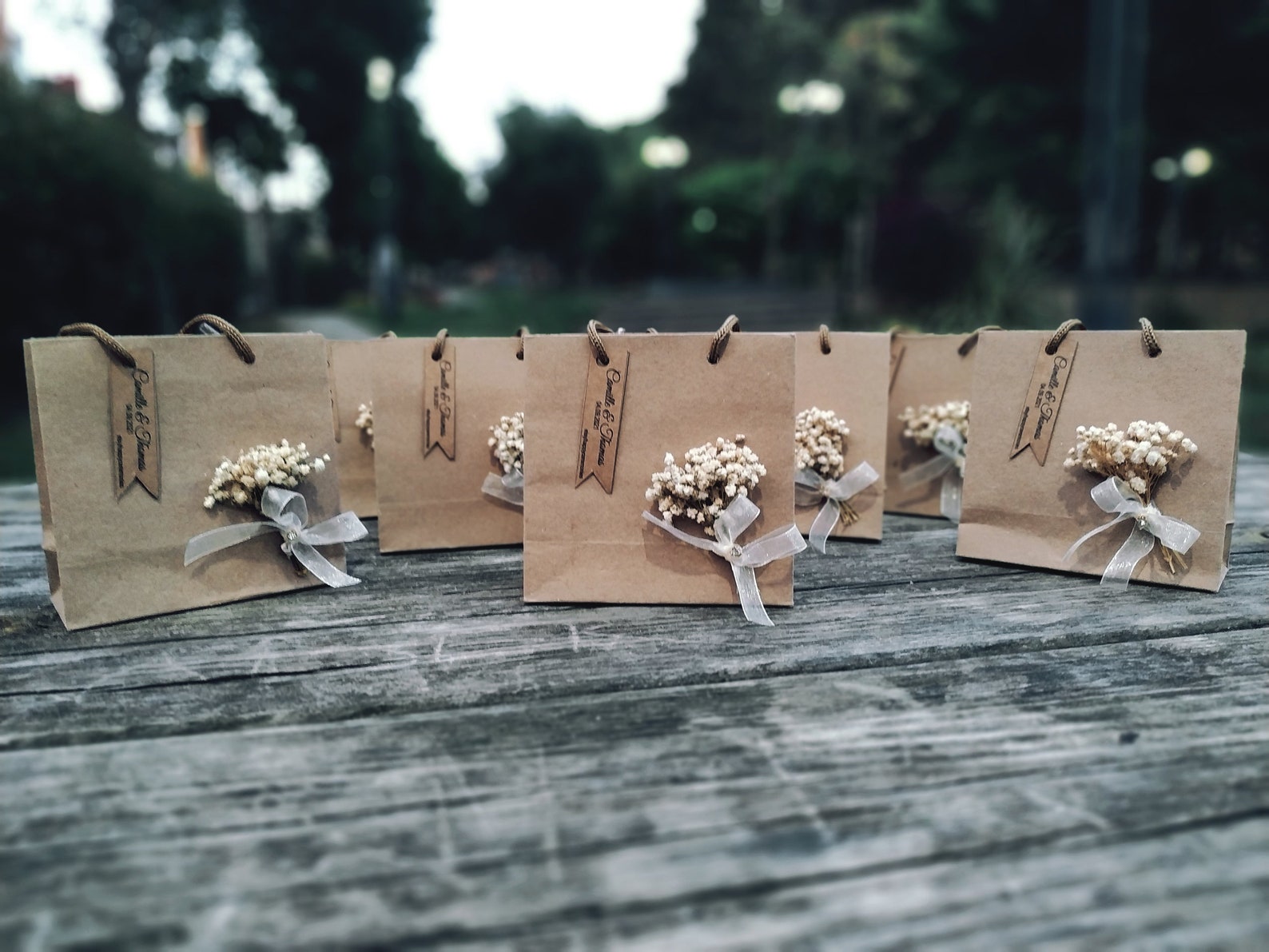 Floral Crafted Wedding Welcome Bag | Elegant Guest Greeting | Unique ...