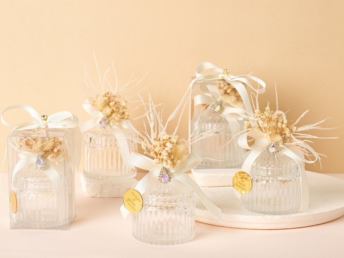 Wedding Favor Candy Box Personalized Candy Jar Candy Dish - Etsy