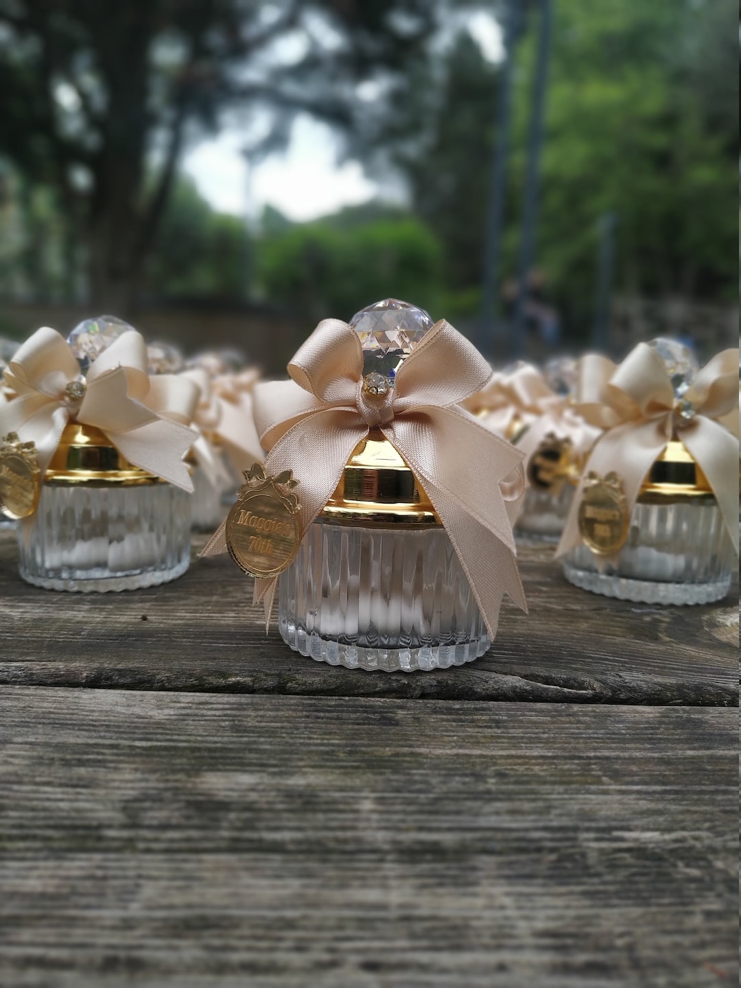 Personalized Candy Dish Glass, Wedding Favor, Party Favor, Thank You ...