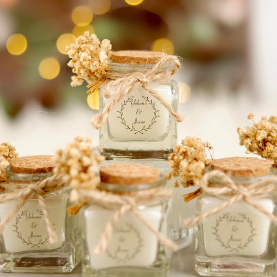 Bulk Mini Candle Favors Wedding Favors Bridal Shower Candles Engagement Favors Boho Candles Rustic Favors Etsy UK