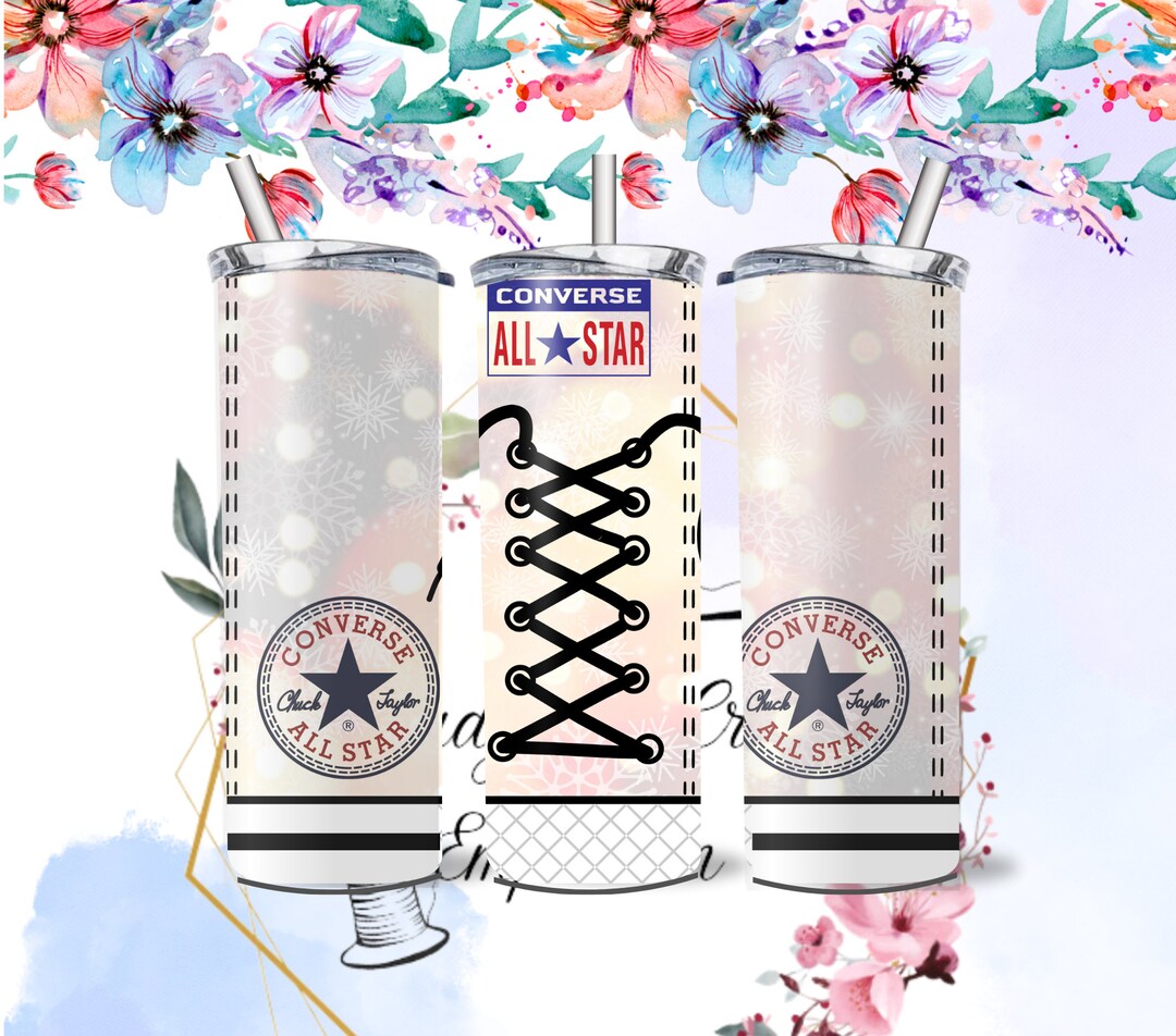 Sparkle All Star Converse Tumbler Wrap - Etsy