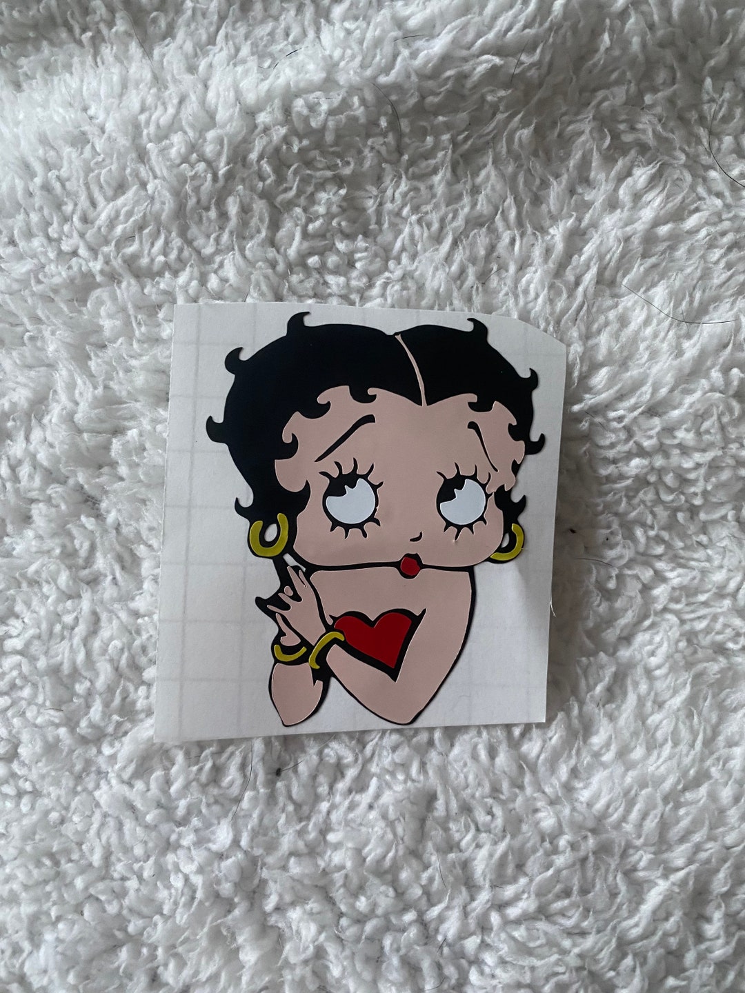 Betty Boop / Bespoke Sticker / Betty Boop Sticker / Permanent Stickers ...