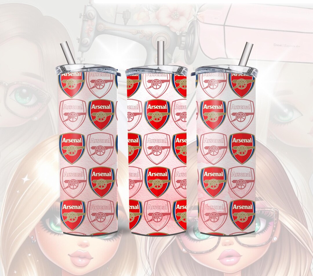 Arsenal Football Sublimation Tumbler Wrap - Etsy