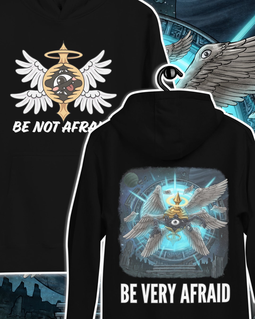 Biblically Accurate Angel Be Not Afraid Summoned Goltas Hoodie - Etsy