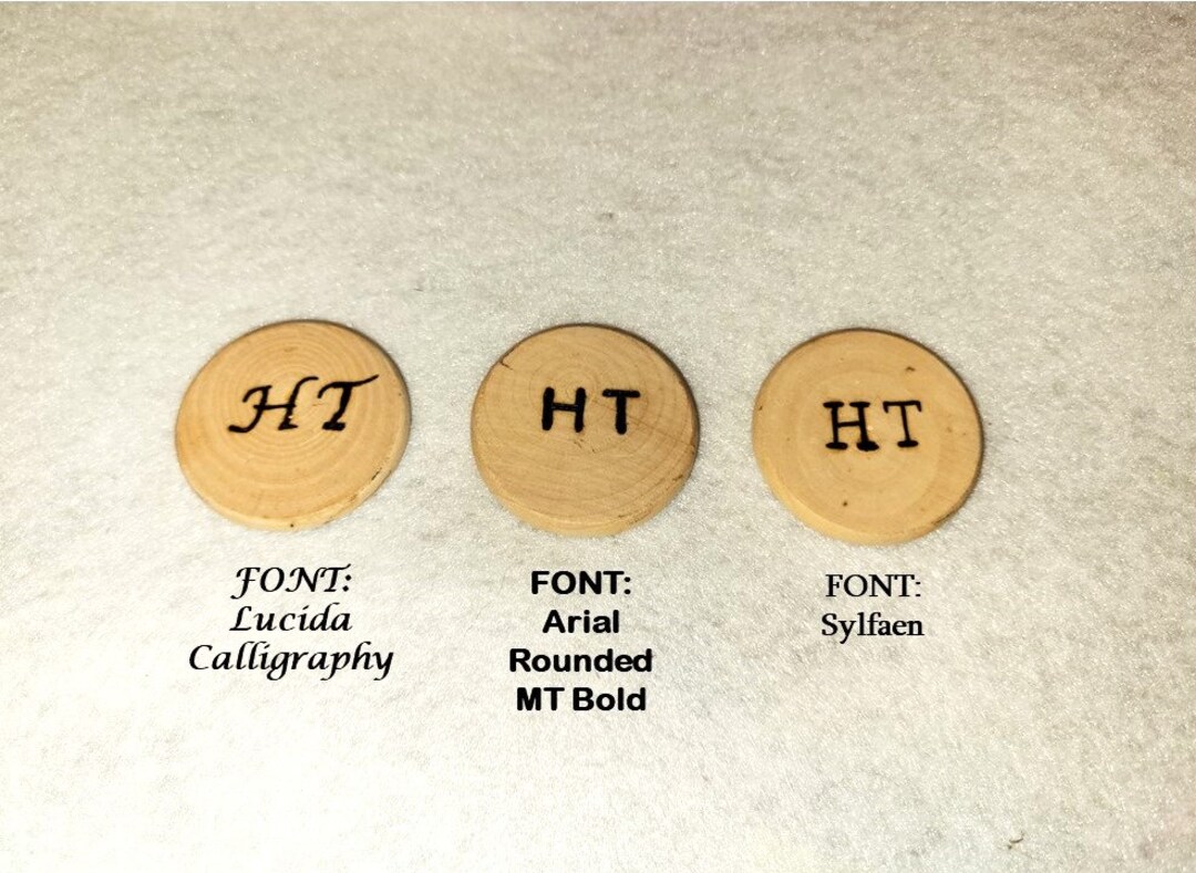 Personalized Wood Pyrography – up to 2 Letter Initials - Etsy