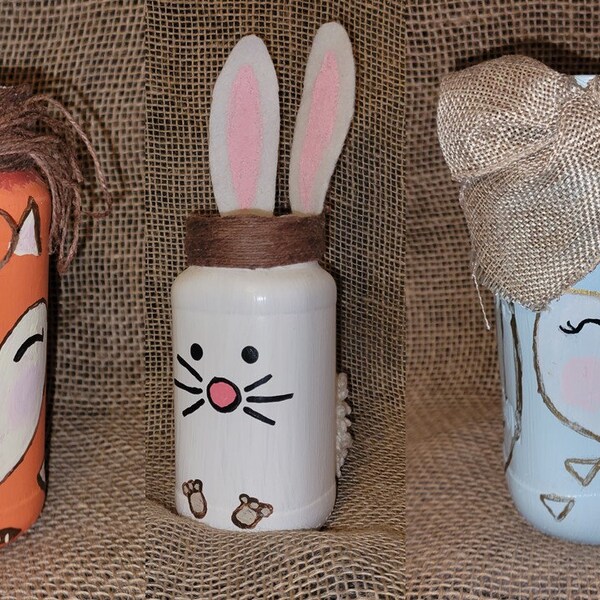 Painted Mason Jar - Etsy