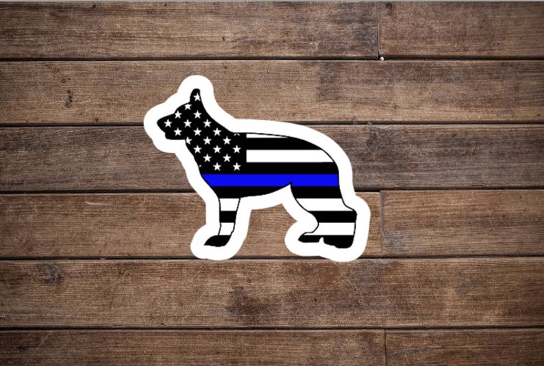 Police K9 Stickers Police Sticker Pack Thin Blue Line | Etsy