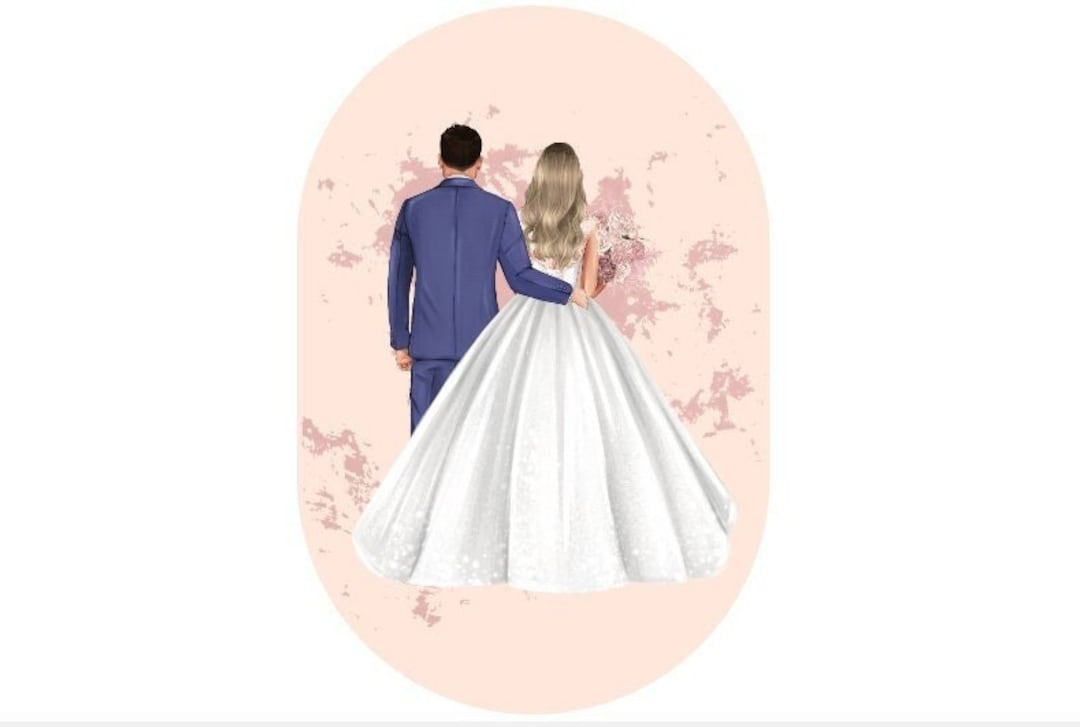 Personalized Bride and Groom Sticker Wedding Day Sticker - Etsy