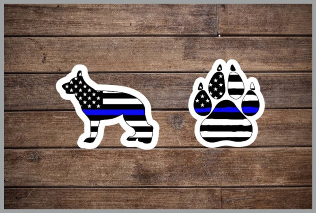 Police K9 Stickers Police Sticker Pack Thin Blue Line - Etsy Australia