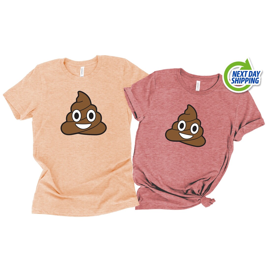 Poop Emoji Shirt, Funny Emoji T-shirt, Funny Matching Shirt, Funny ...