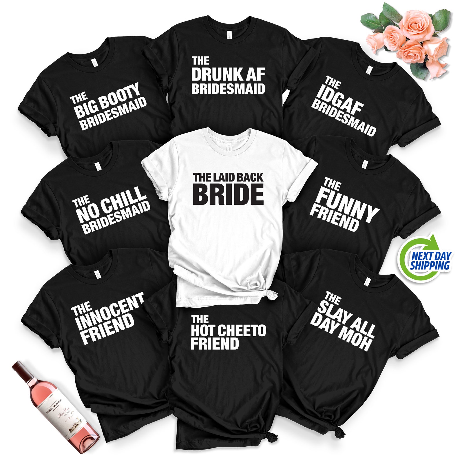The Laid Back Bride Funny Bridesmaid Shirt Funny Bride Etsy