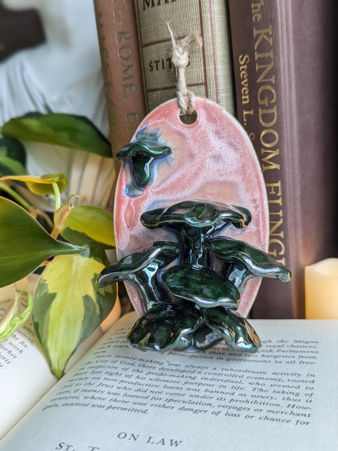 Oyster Fungi Wall Hanging Mushroom Decor Small Batch Pottery - Etsy