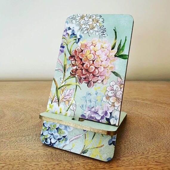 Phone Stand Desk. Wooden Handmade Phone Holder With Detachable - Etsy