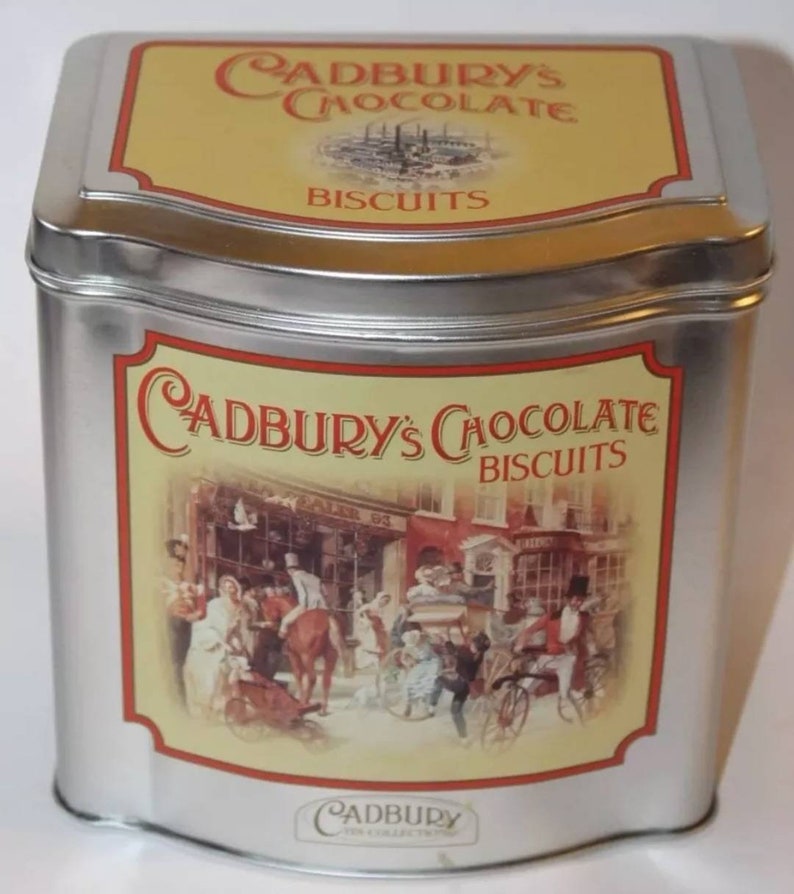 Vintage Cadbury's Chocolate Biscuits Tin Can Collectible - Etsy
