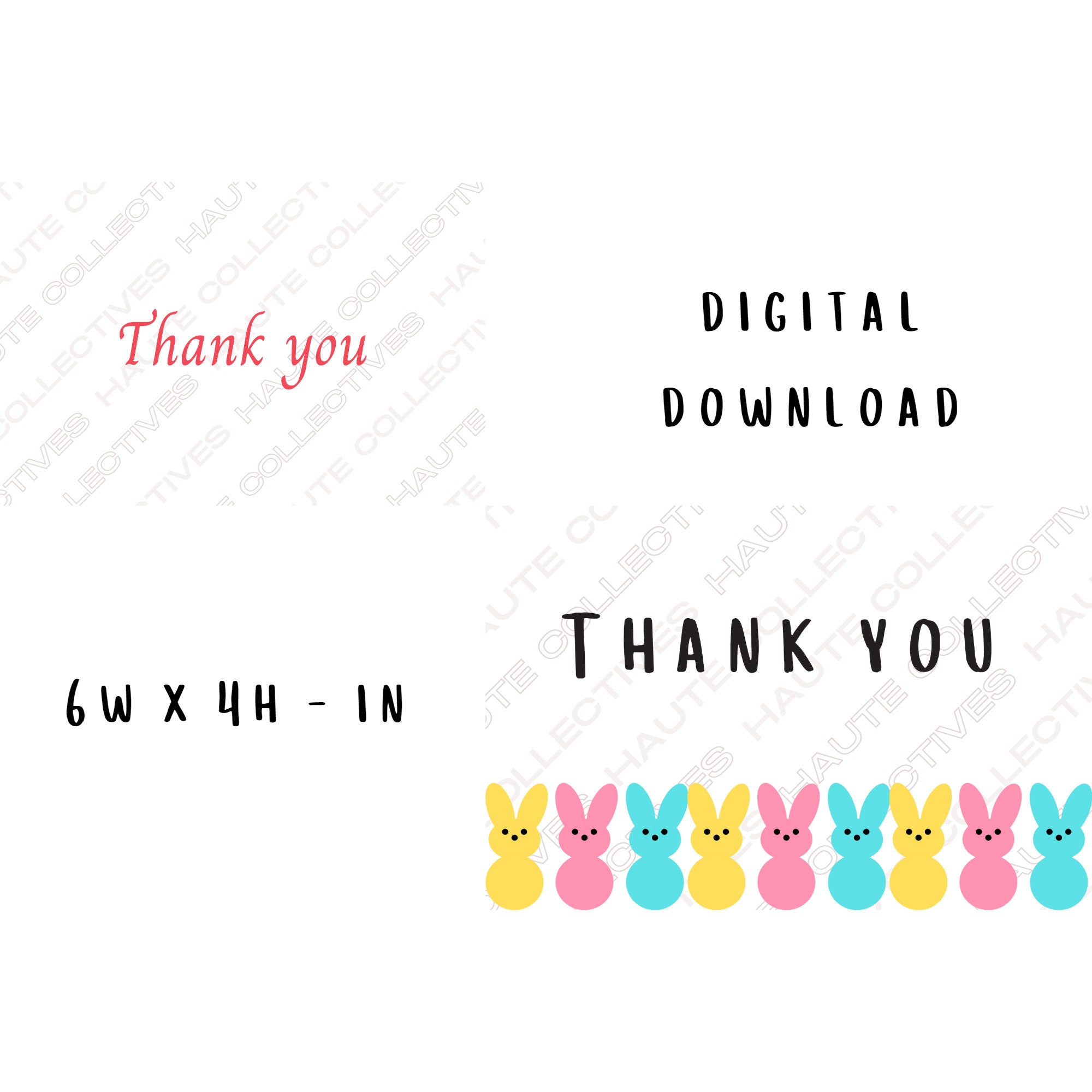 Spring Thank You Cards, Printable, Springtime, Cards, Business Cards ...