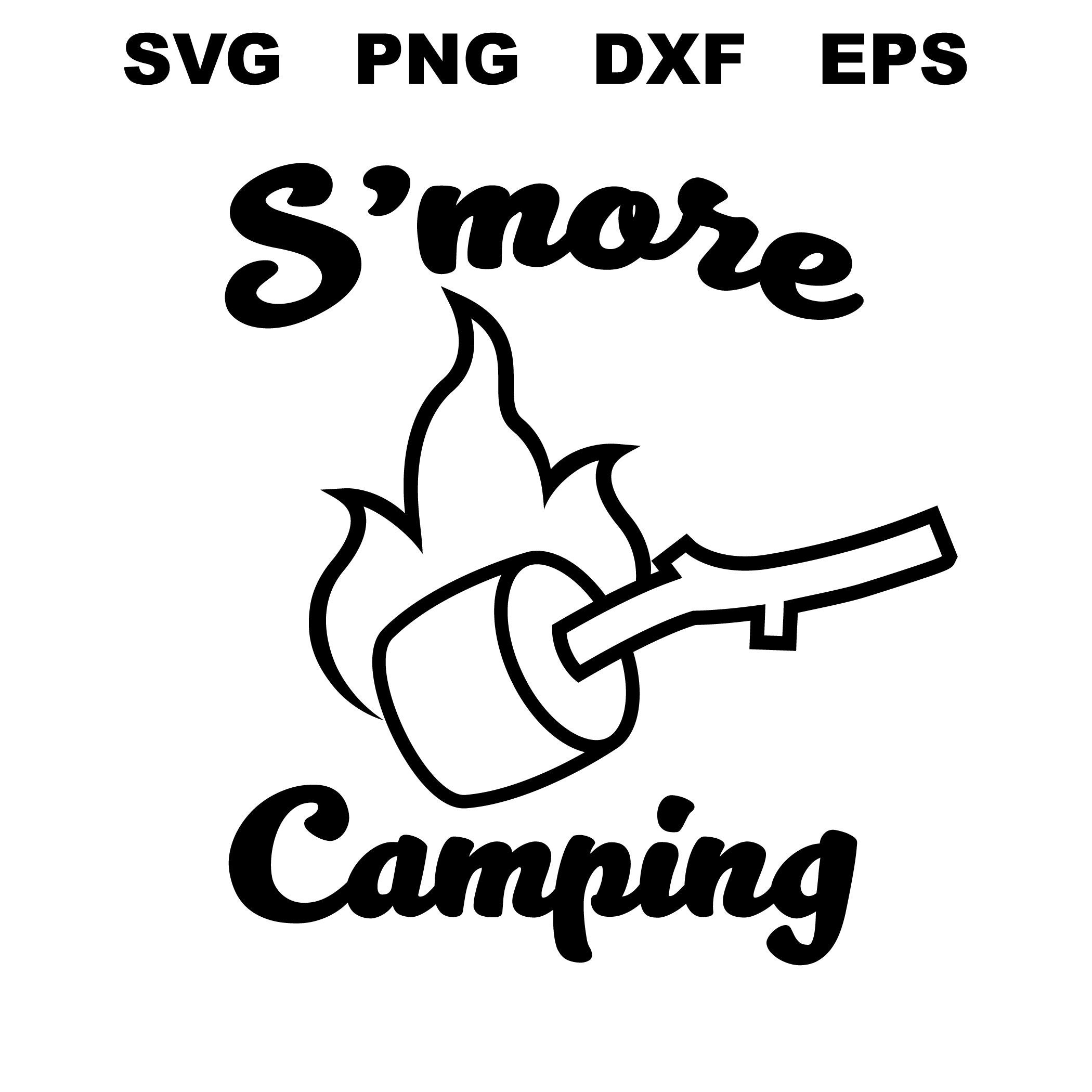 S'more Camping 2, Camping Merch, T-shirt, Svg, Silhouette, Camping ...