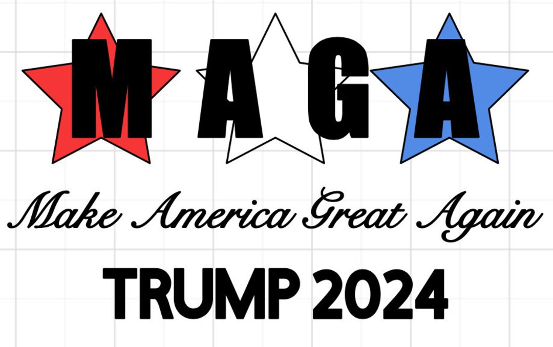 MAGA TRUMP 2024 Vinyl Decal - Etsy