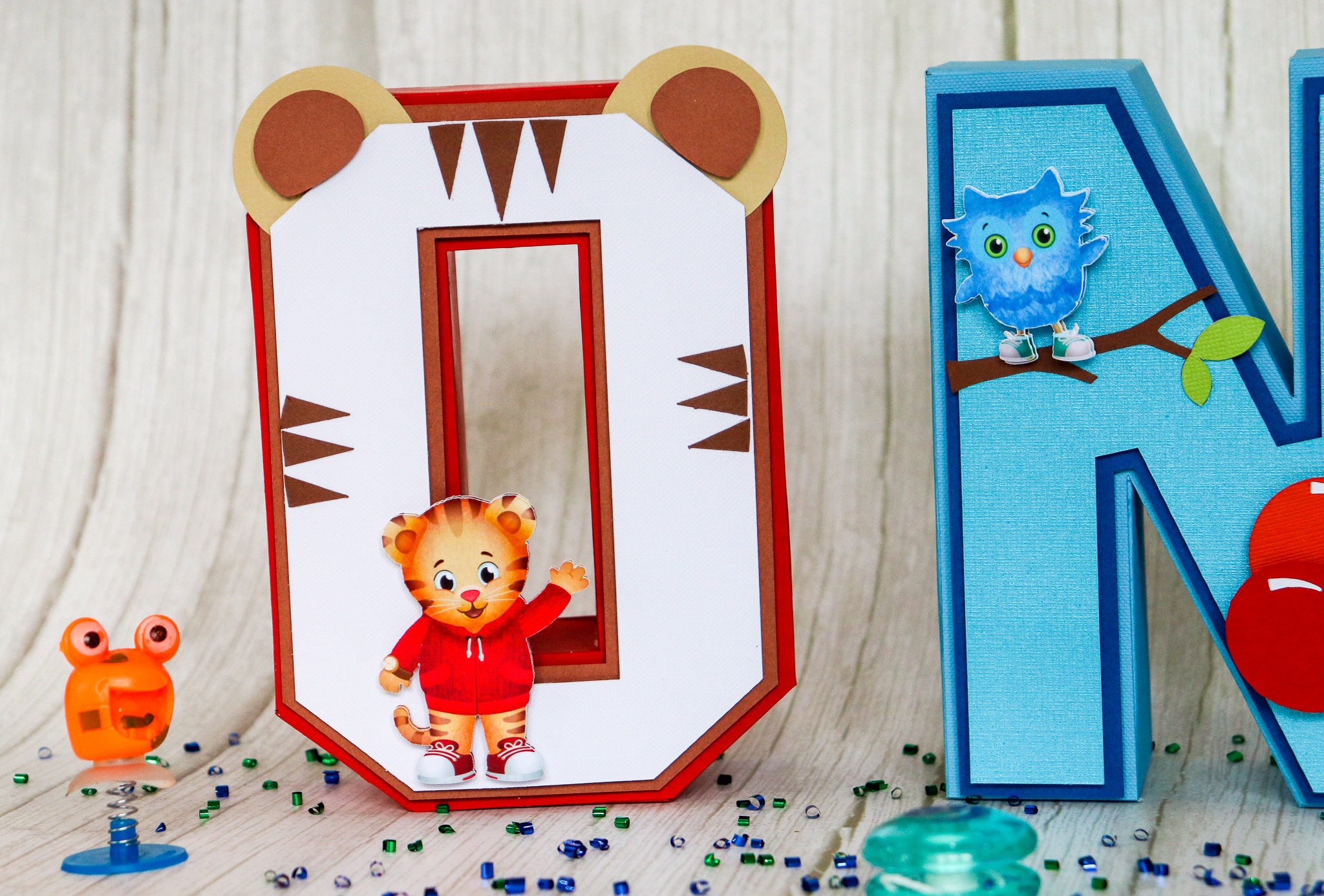 Daniel Tiger 3D Letters Daniel Tiger Birthday Daniel Tiger - Etsy UK
