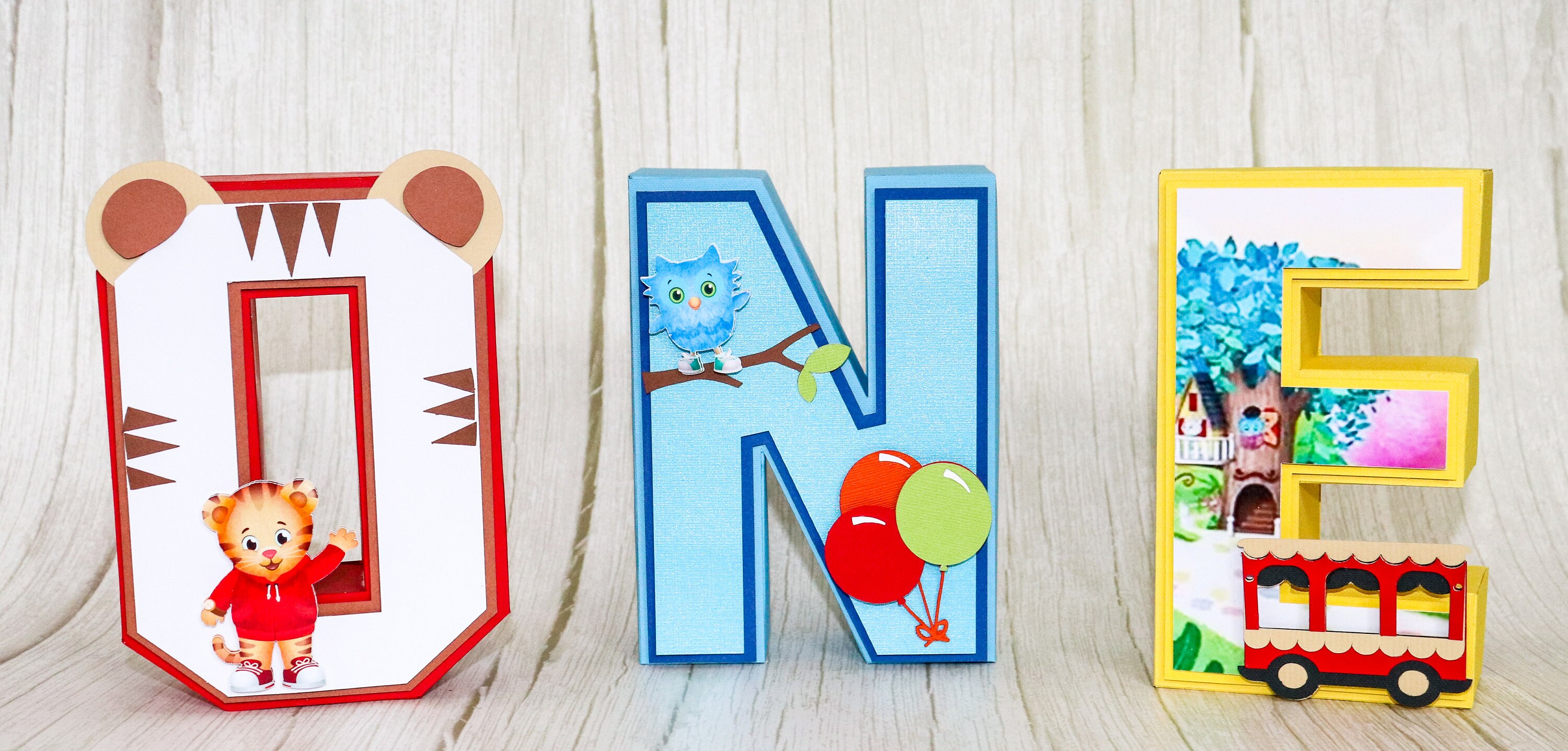 Daniel Tiger 3D Letters Daniel Tiger Birthday Daniel Tiger - Etsy UK